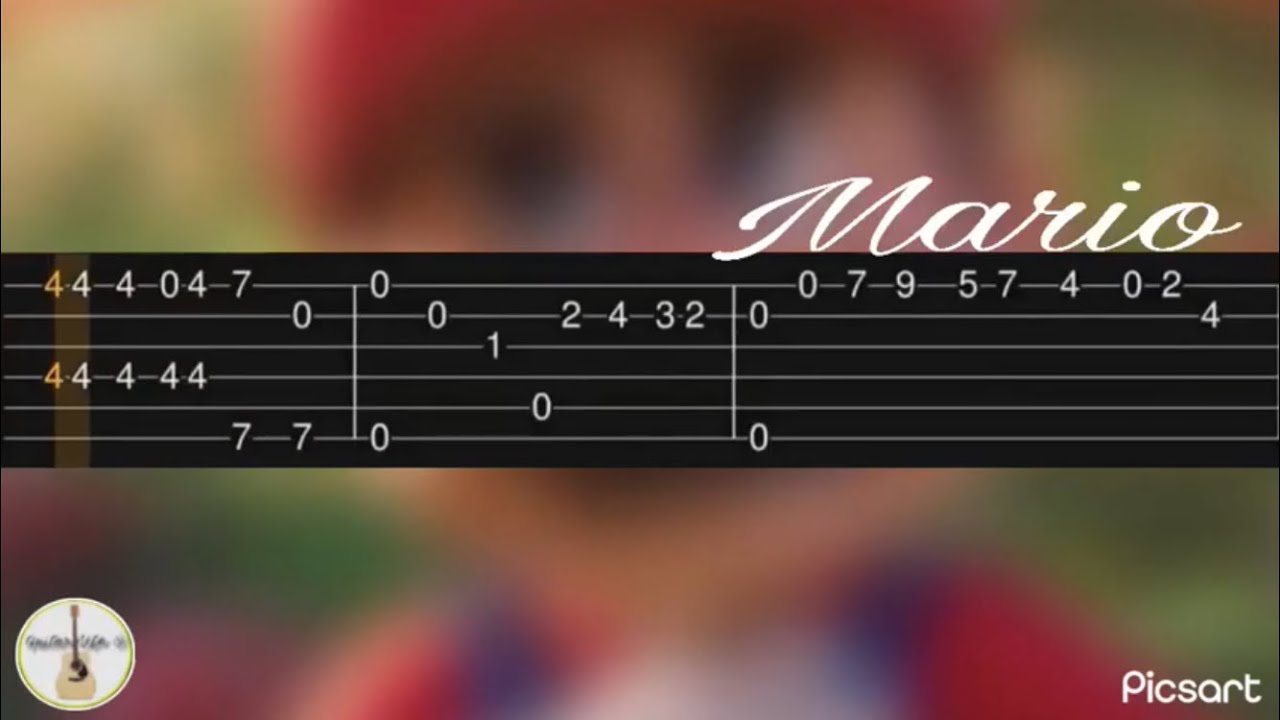Mario music+tab guitar - YouTube