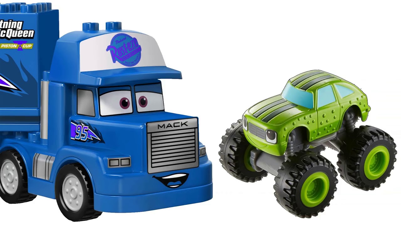 MAC CARS LIGHTING MCQUEEN COLORS FOR KIDS ANIMATION BLAZE AND THE ...