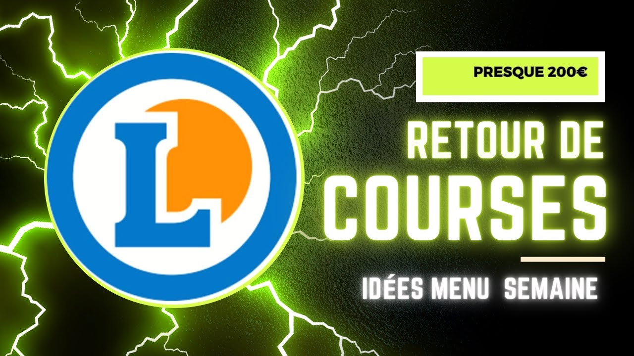 Retour de courses Leclerc + idées menus... ET ENCORE PRESQUE 200 ...