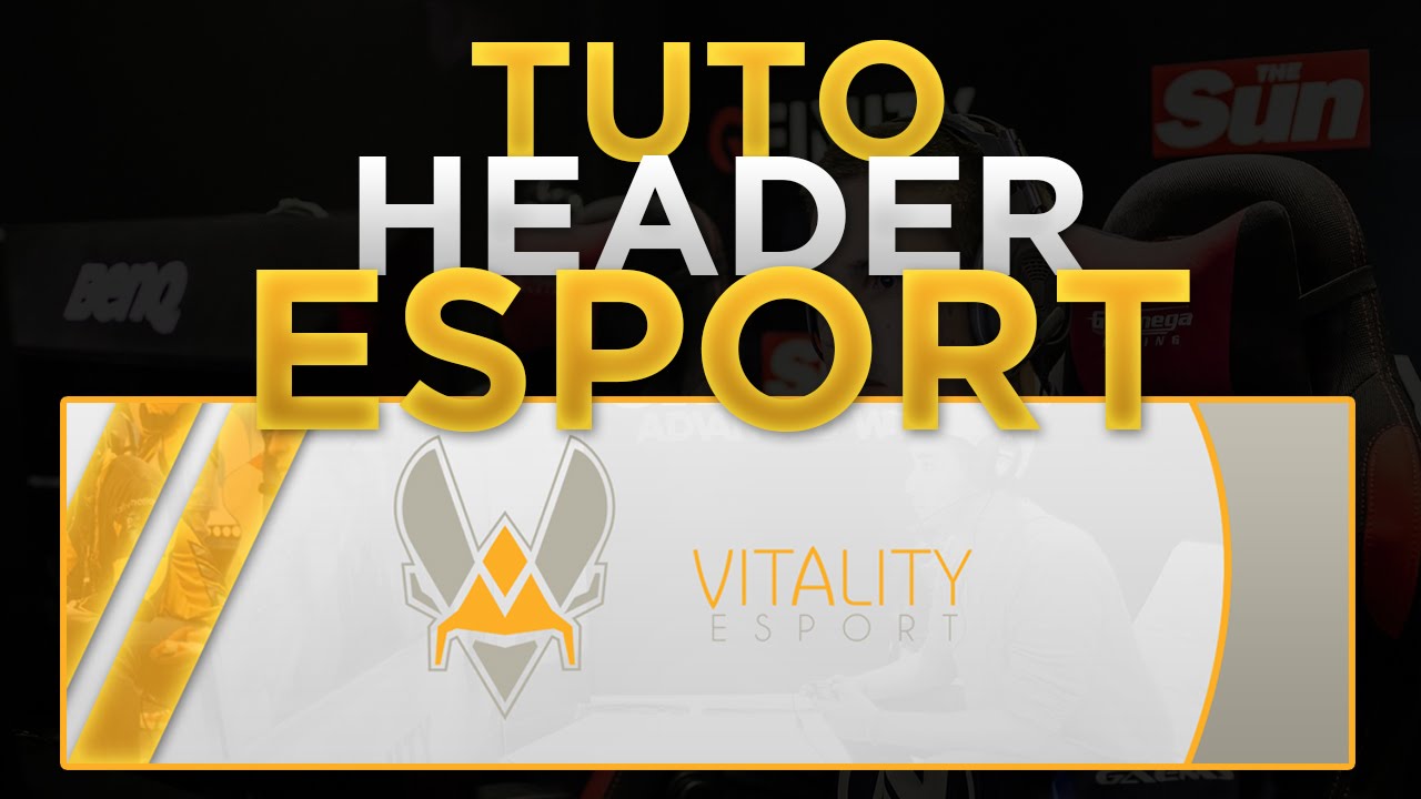 [TUTO] Faire un header "eSport" - PS - YouTube