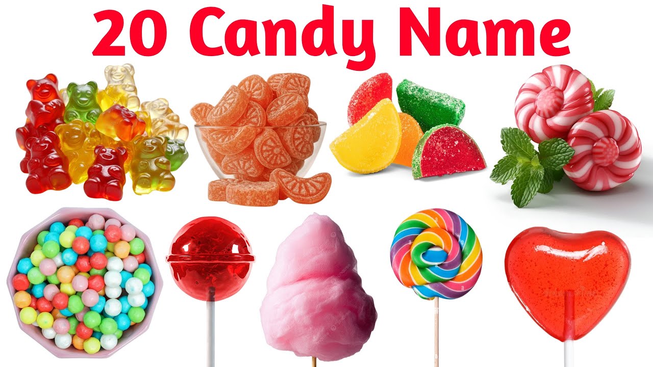 20 Candy Names for Kids | Learn Candy Names in English & Hindi ...