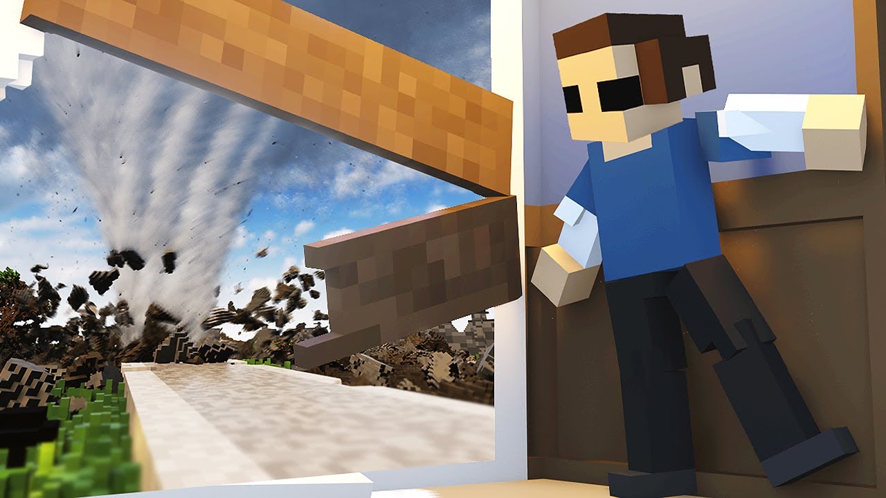 Building a BUNKER to Survive a TORNADO in Teardown Multiplayer - YouTube