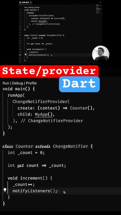 #flutter #dart #software #coding #provider #state #cleancode #developer #mobiledevelopment - YouTube