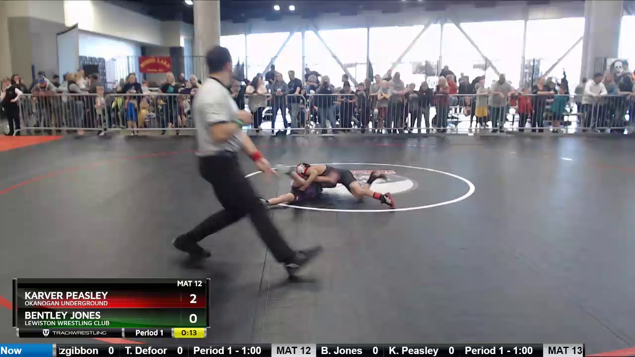 10U 53 Bentley Jones Lewiston Wrestling Club Vs Karver Peasley Okanogan ...