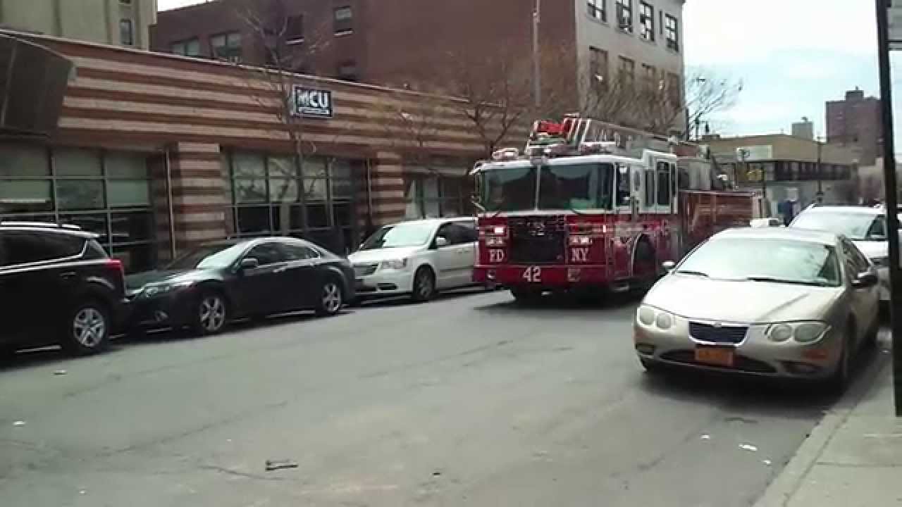 FDNY Engine 73 and Ladder 42 Responding In SBX - YouTube