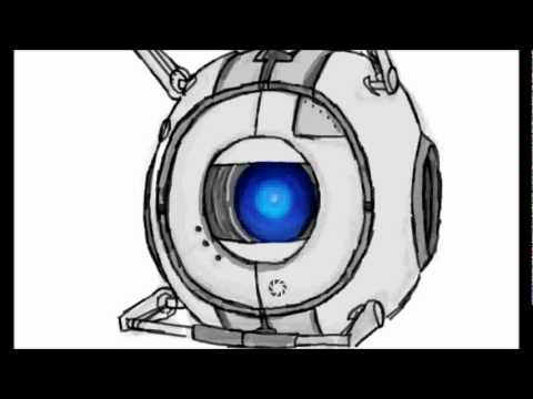 Portal 2 Wheatley & Space Core (speed art) - YouTube