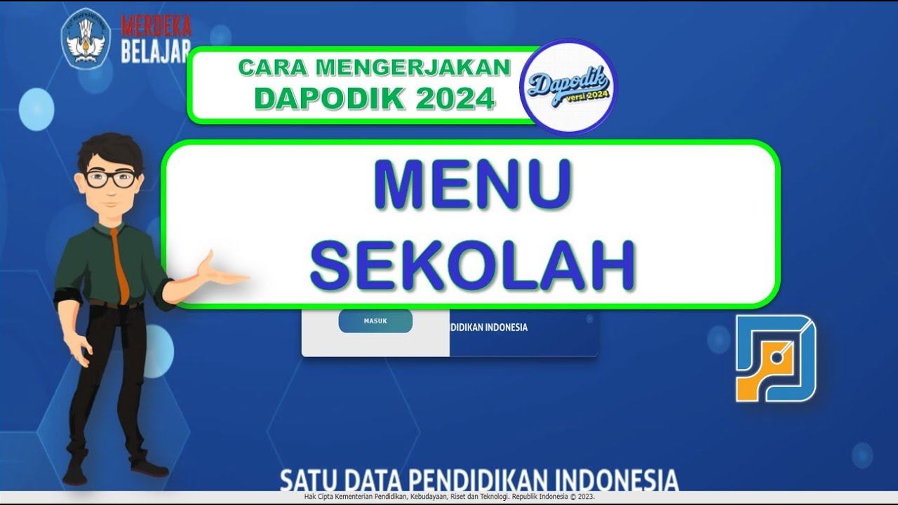 DAPODIK 2024 I MENU SEKOLAH I CARA MENGERJAKAN MENU SEKOLAH - YouTube