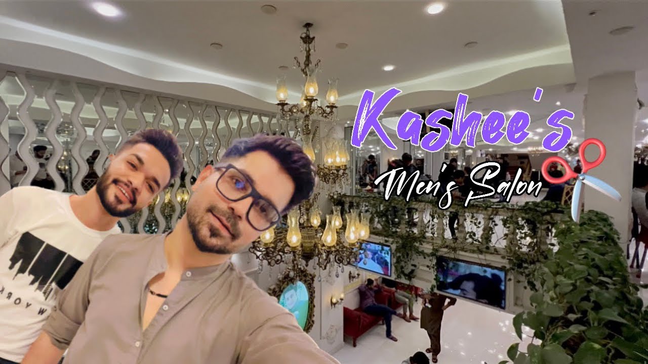 kashees men salon | skincare for men | men salon haircut - YouTube