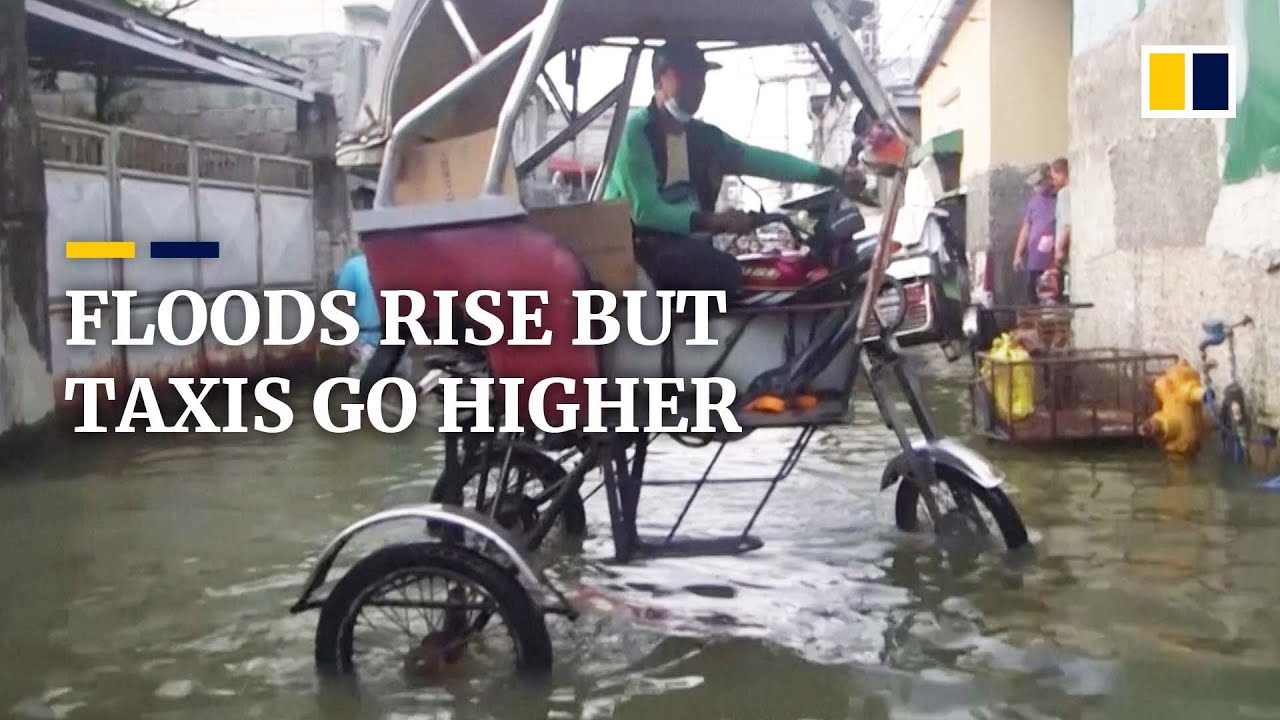 Motorbike taxis in Philippines add height to beat persistent floods ...