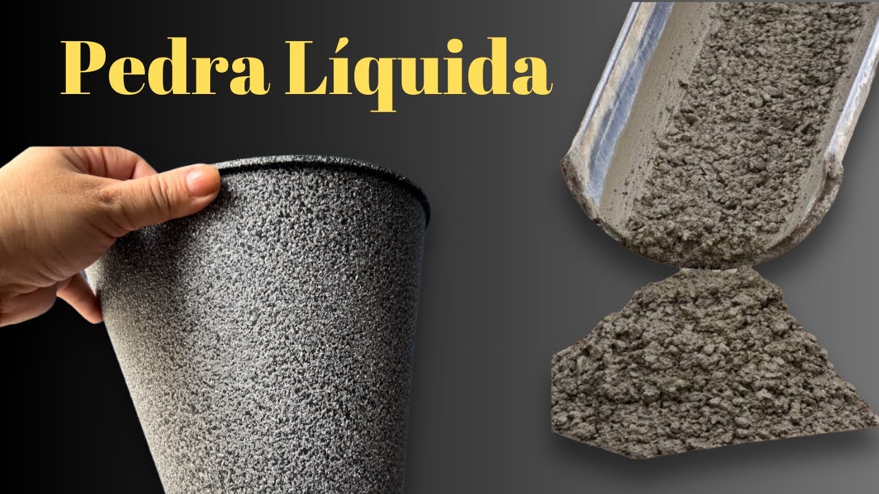 PEDRA LÍQUIDA:Qualquer superfície vira pedra - YouTube