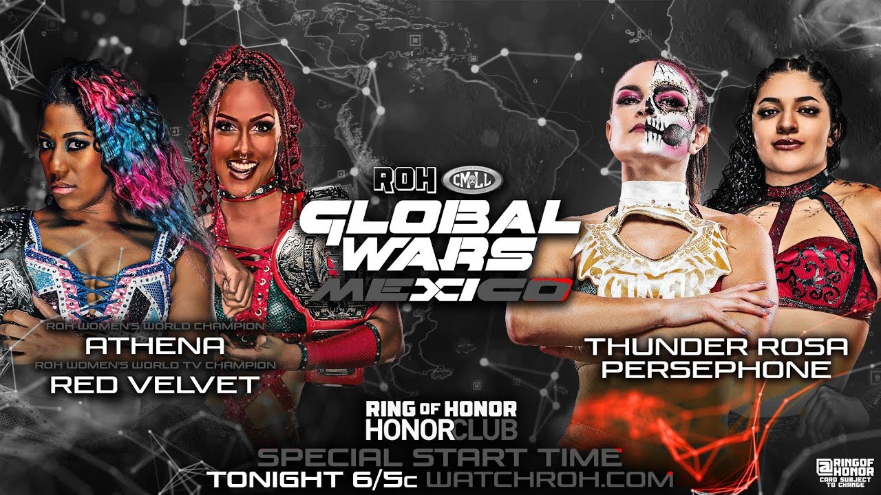 Athena and Red Velvet vs Thunder Rosa and Persephone - AEW Ring of ...