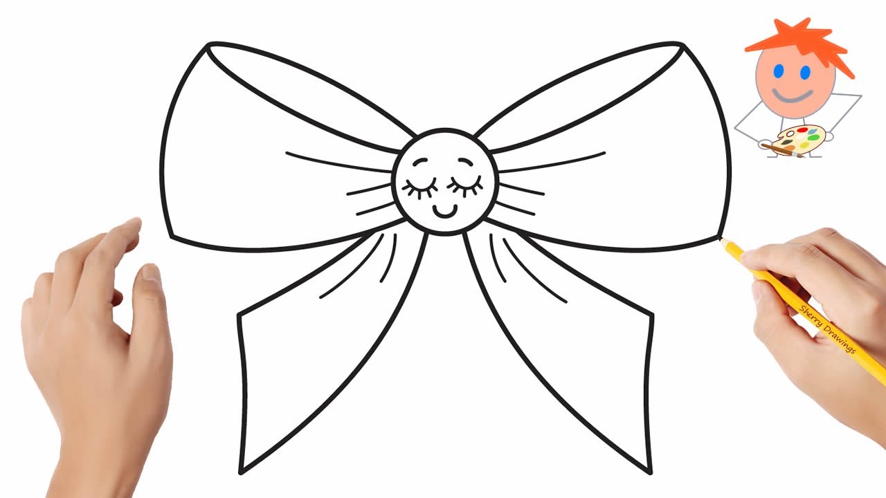 How To Draw A Bow Ribbon