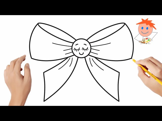 How To Draw A Bow Ribbon
