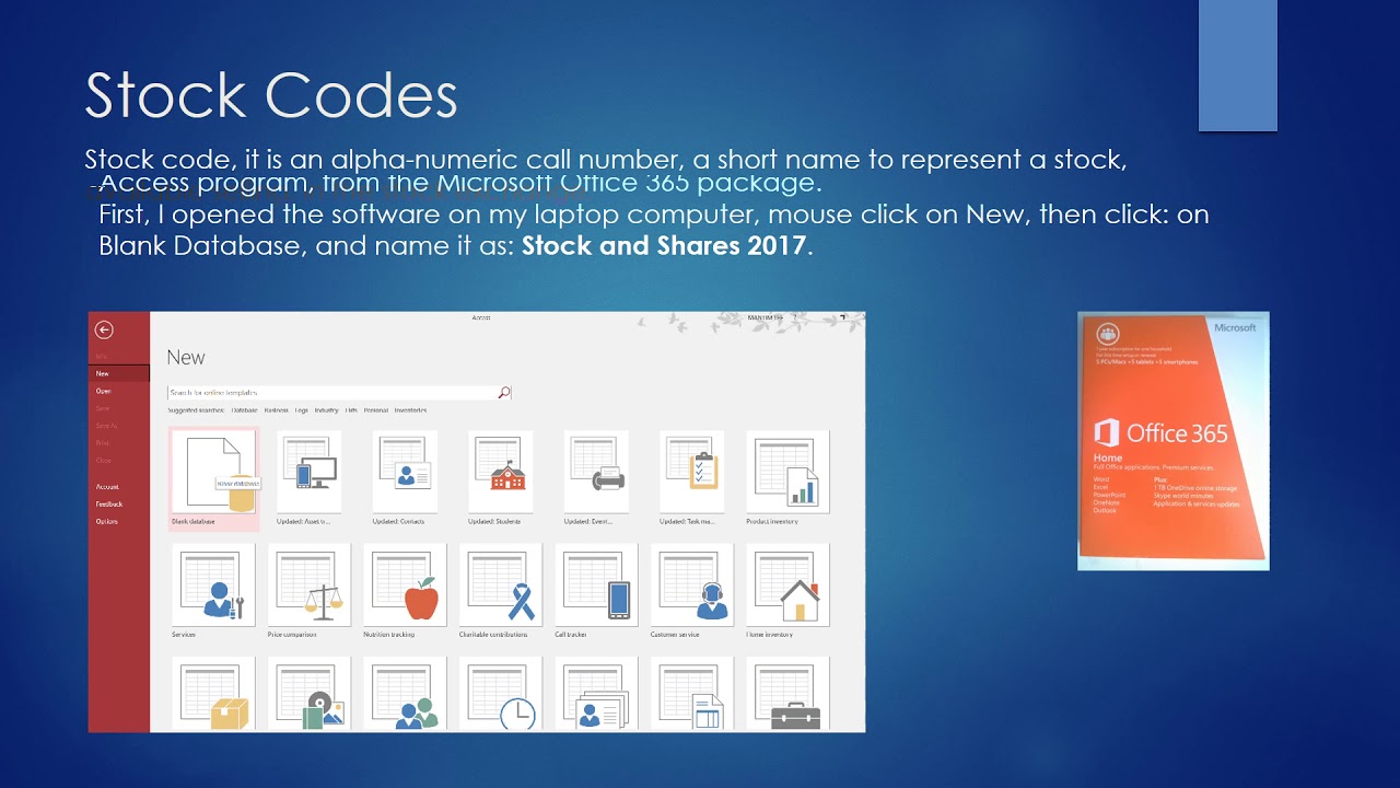 My Stock And Shares Buy Hold Sell Management with Microsoft Access Data ...