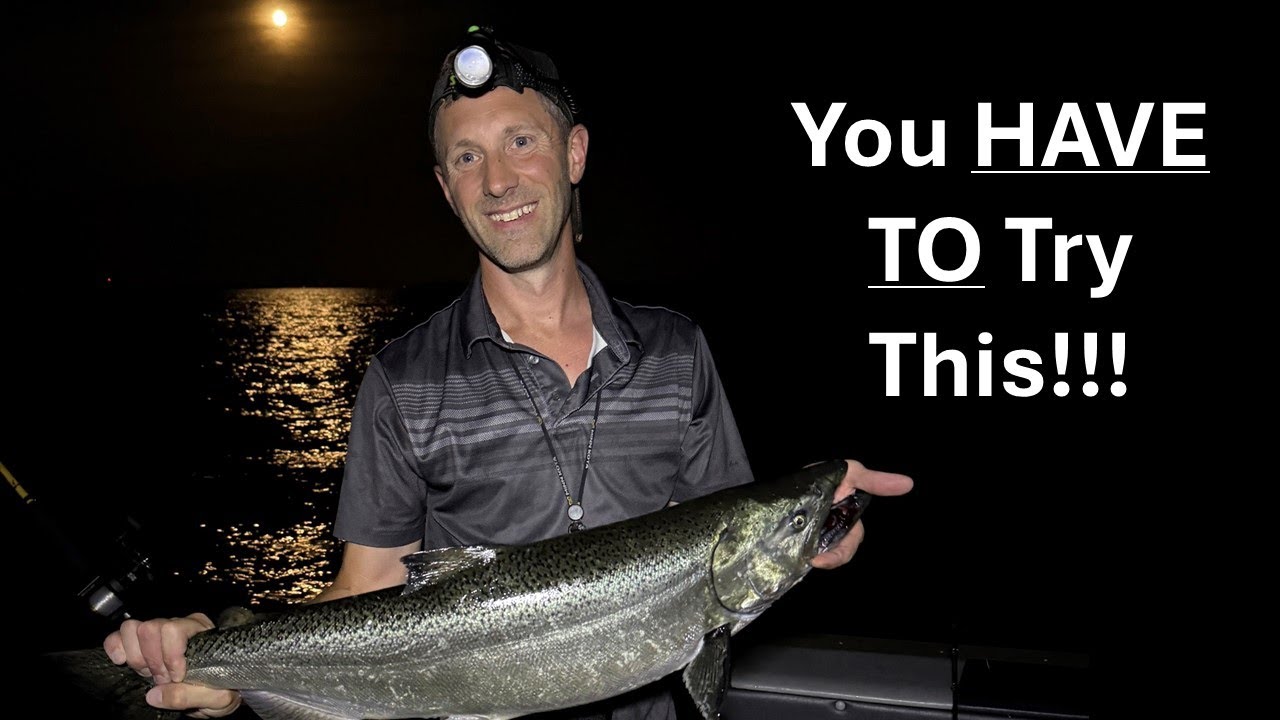 How to Catch Salmon At Night (Grand Haven) - YouTube