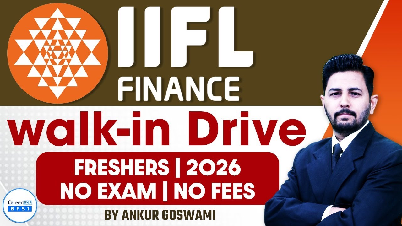 IIFL Finance Walk-in Drive 2026 | Freshers Job | No Exam No Fees | BFSI ...