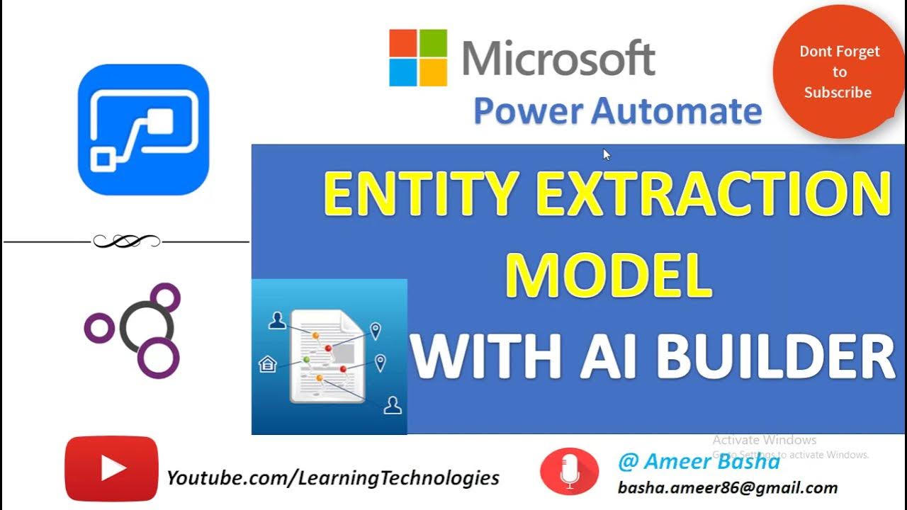 Microsoft Power Automate Tutorials || Module 31 : Entity Extraction Model With AI Builder (NLP ...