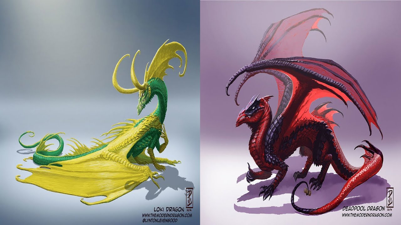 Famous Comic Book Characters Reimagined as Dragons || #superheroes || # ...