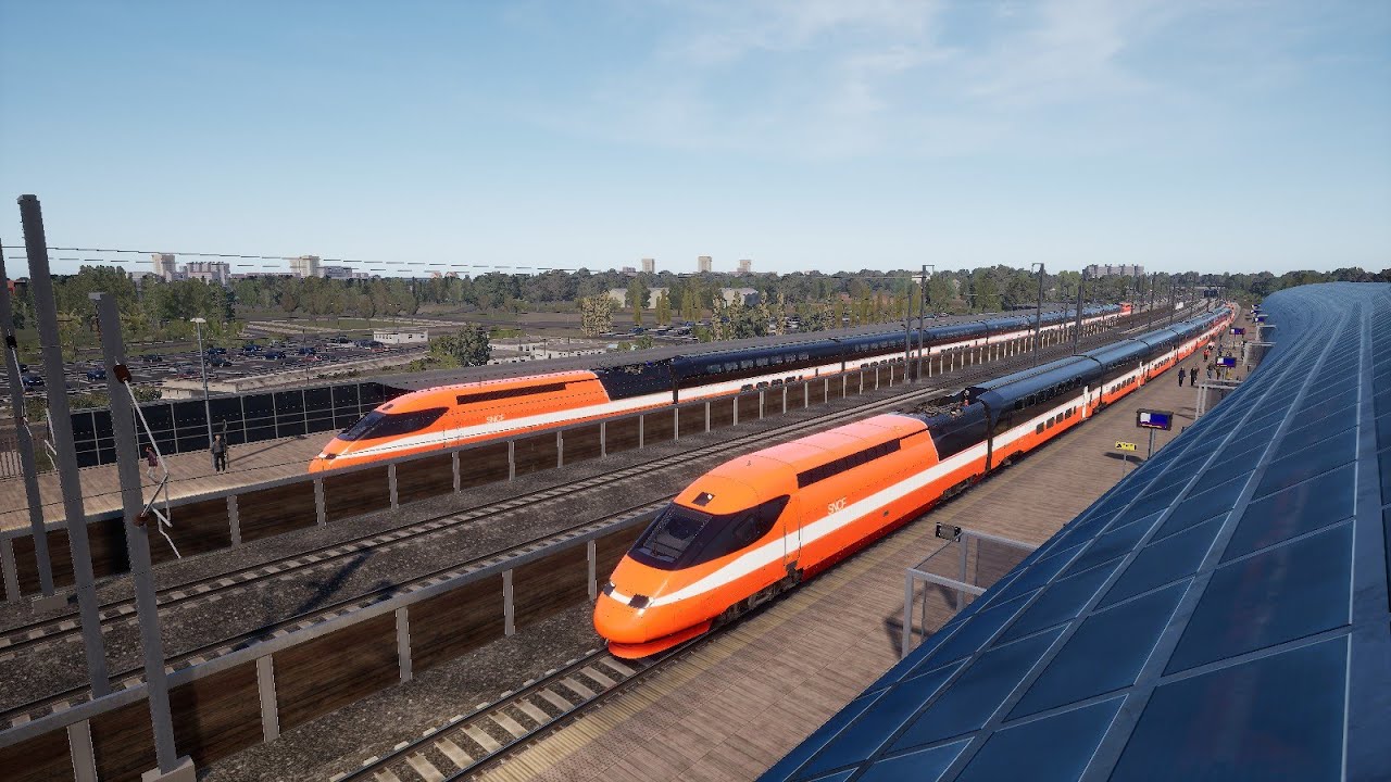 Train Sim World 3 Le TGV orange version 2 de Patrick - YouTube