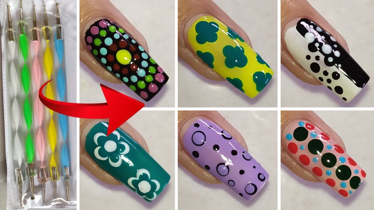 Easy Dotting Nail Designs Using Dotting Tools Dotting Nail Art For easy-dotting-nail-designs-using-dotting-tools-dotting-nail-art-for
