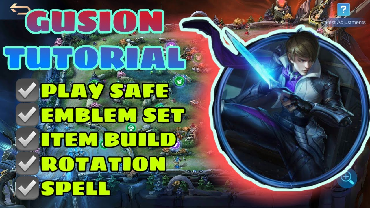 GUSION TUTORIAL: SPELL/ITEM/EMBLEM/MLBB/TUTORIAL PART 4 - YouTube