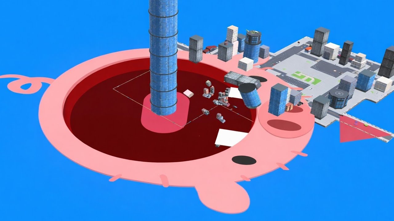 Hole.io - TOWER HOLE EVOLUTION#15-Gameplay Walkthrough Android iOS ...