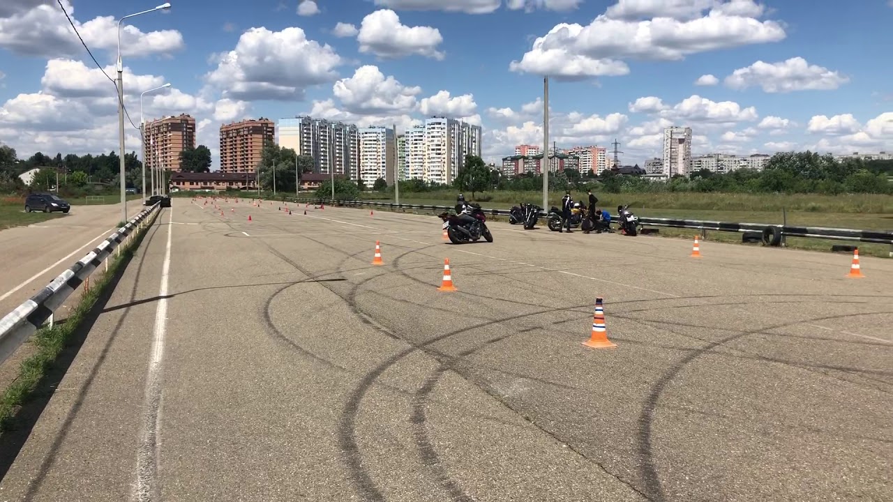 Gymkhana GP 2019 Stage 3/Elena Lysenko/ Honda CBF400/heat 1 - YouTube