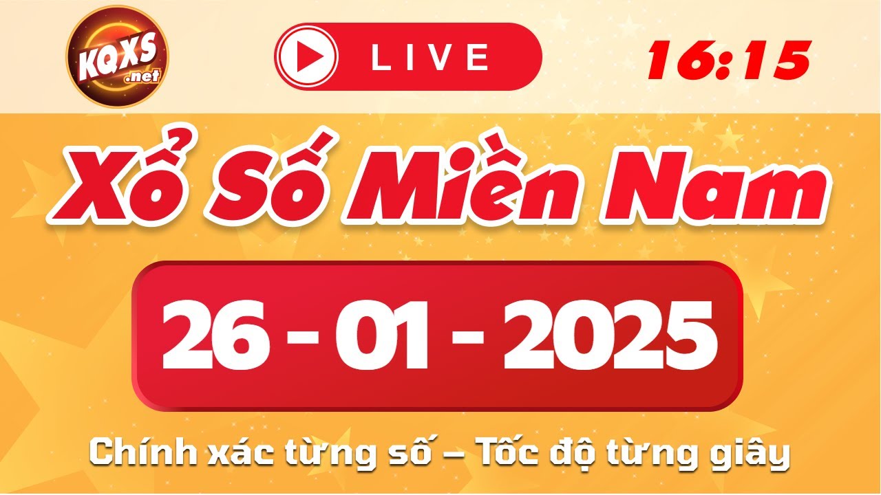 XSMN Trực Tiếp 26/01/2025 từ KQXS.net:Kết Quả Xổ Số Miền Nam - KQXS Đảm ...