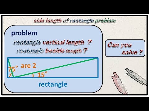 mathematics side length of rectangle problem - YouTube