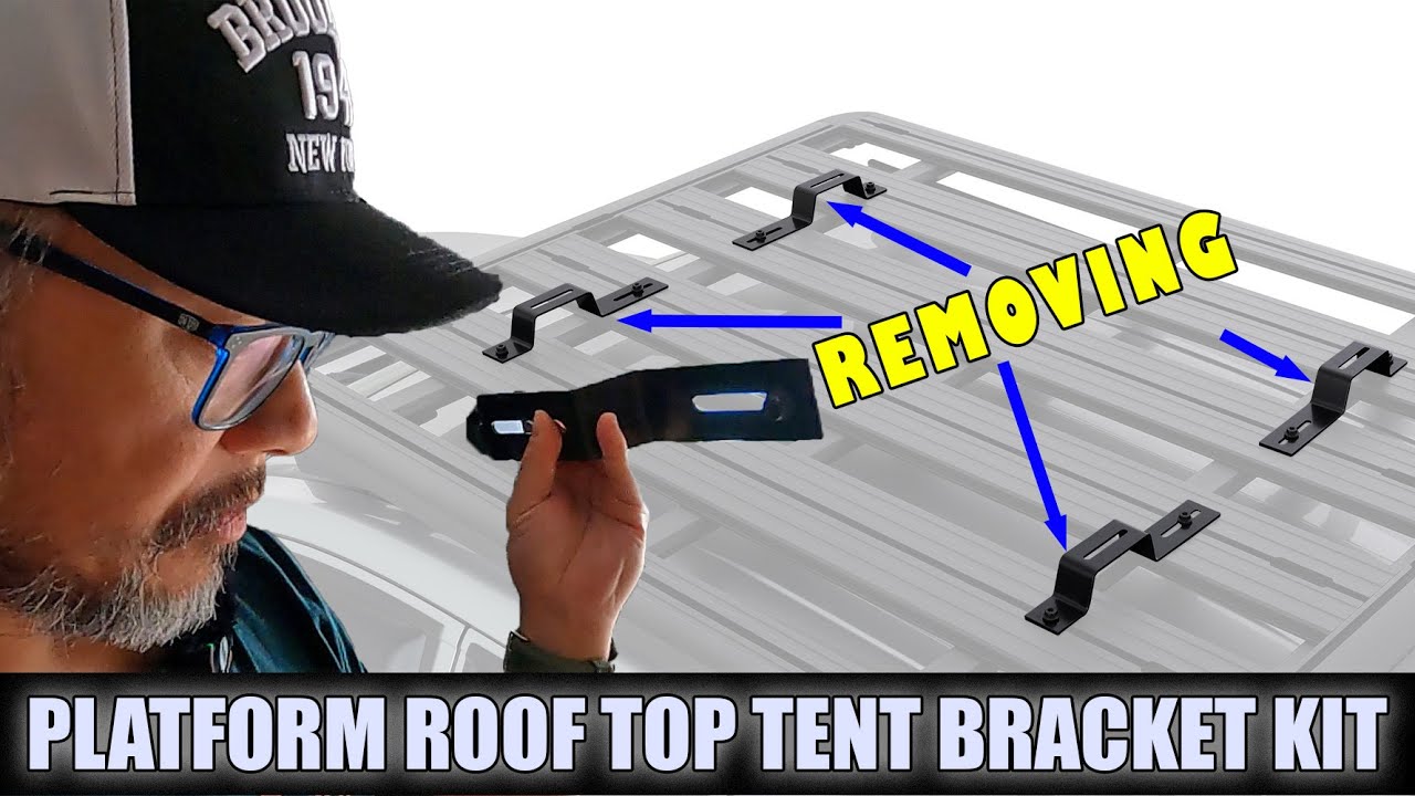 Removing the Rhino Rack Platform Roof Top Tent Bracket Kit - YouTube