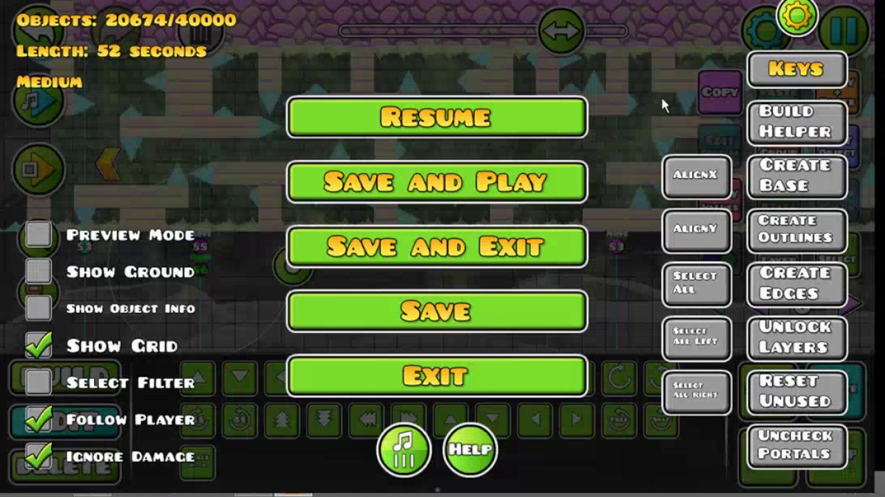 Geometry Dash Speed Build Decoration 2.1 - YouTube