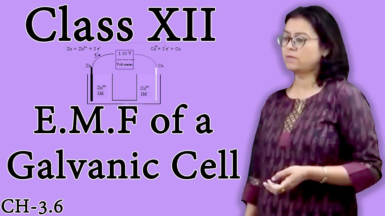 EMF of galvanic Cell & Electrode Potential -Electrochemistry | Class 12 ...