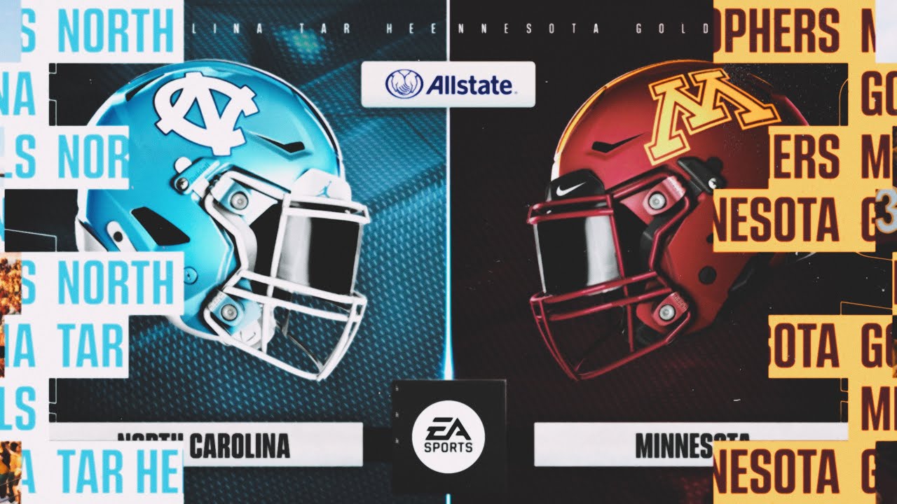 NCAA 25 North Carolina vs Minnesota Week 1 - YouTube
