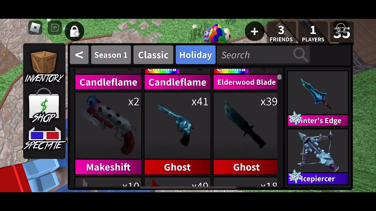 MM2 MURDER MYSTERY BIGGEST GIVEAWAY OF THE YEAR SWIRY AXE MAKESHIFT ...