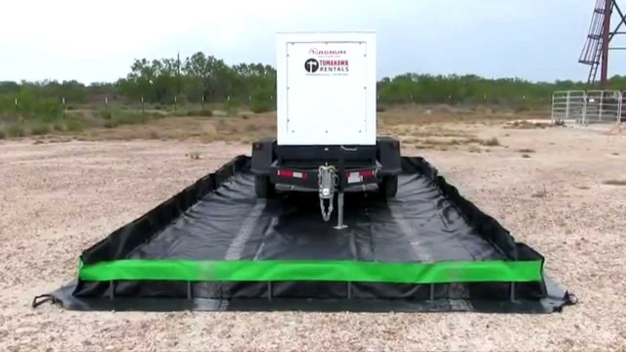Ultra Containment Berm - Collapsible Wall Model - YouTube