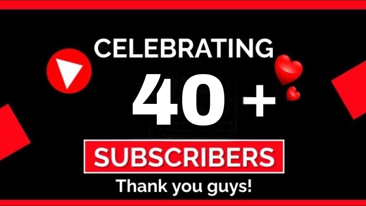 Thank You SO MUCH For 40+ SUBSCRIBERS! - YouTube