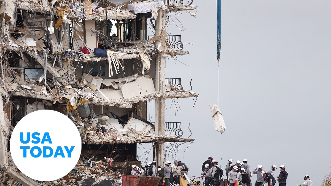 Officials provide an update on the collapsed condo in Surfside, Florida ...