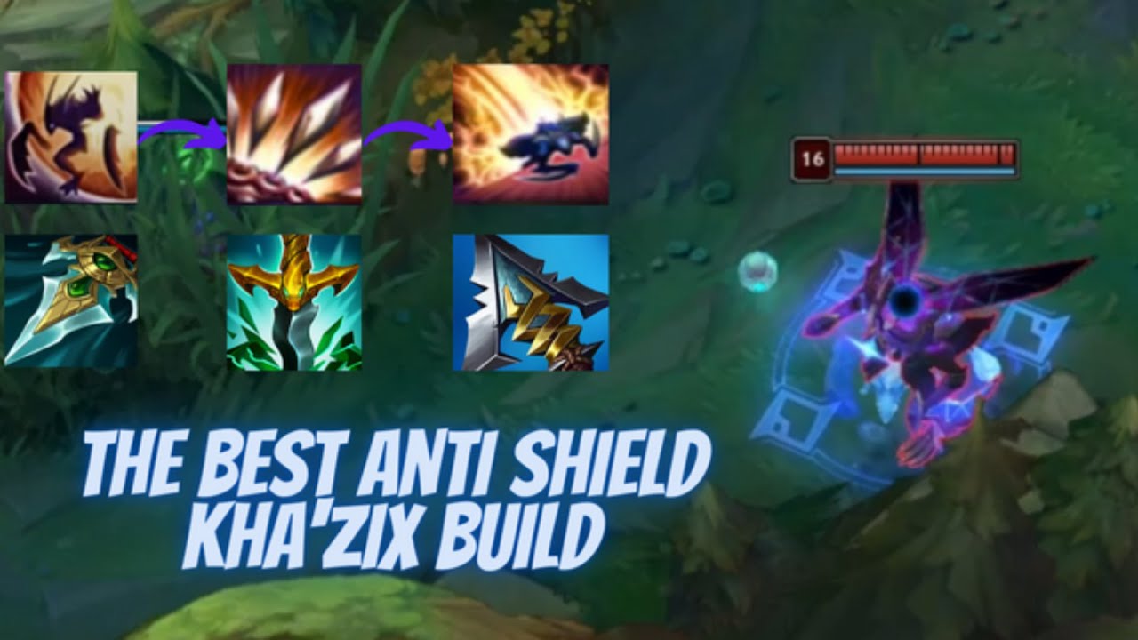 The Best High Elo Kha'Zix Shield Reduction Build (15/5/12) | League Of ...
