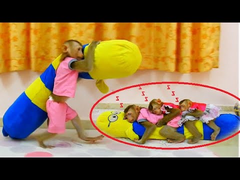 Sweet Brother! Strong Sovan Hurry Get The Light And Fluffy Pillow For His Sibling Cuddle! - YouTube