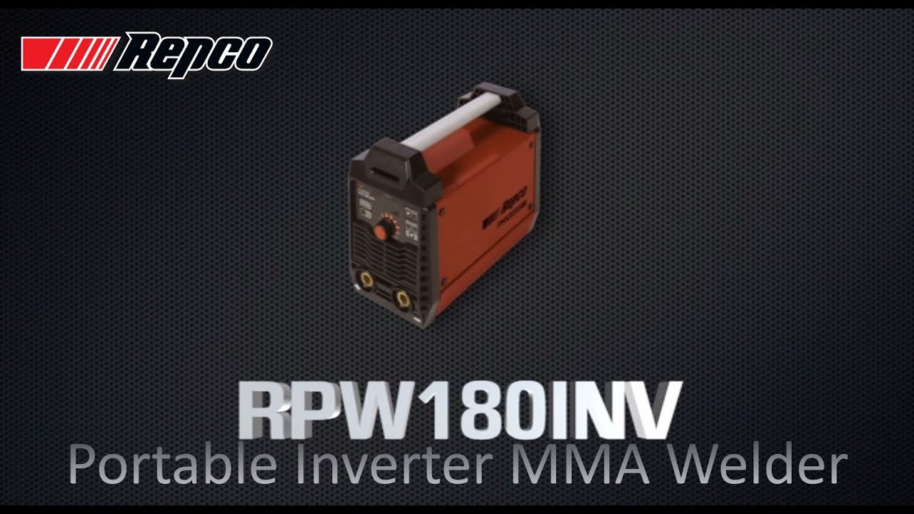 Repco Portable Inverter MMA Welder RPW180INV - YouTube