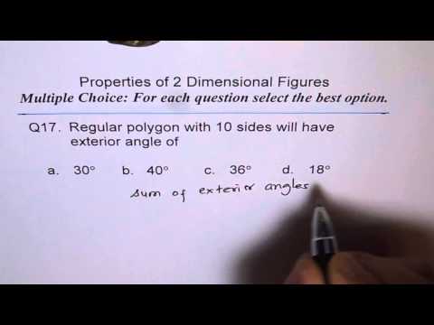 How To Work Out Exterior Angles Of A Decagon