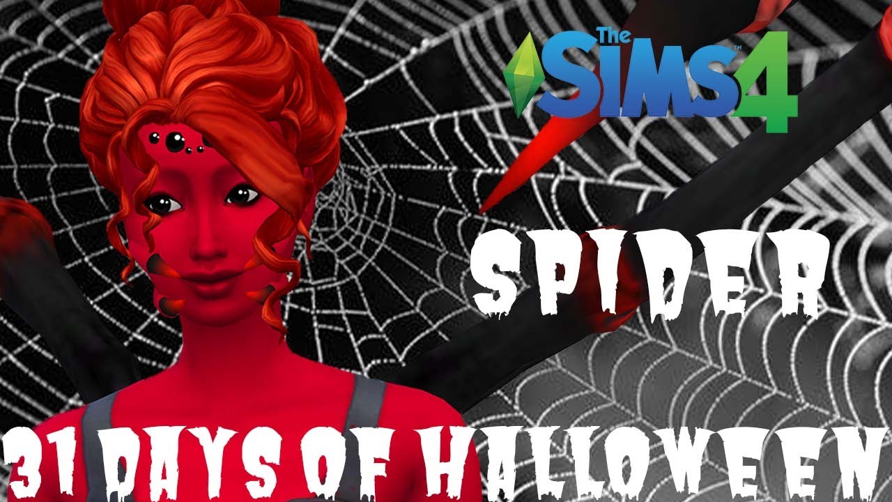 The Sims 4- Spider CAS (31 days of halloween) - YouTube