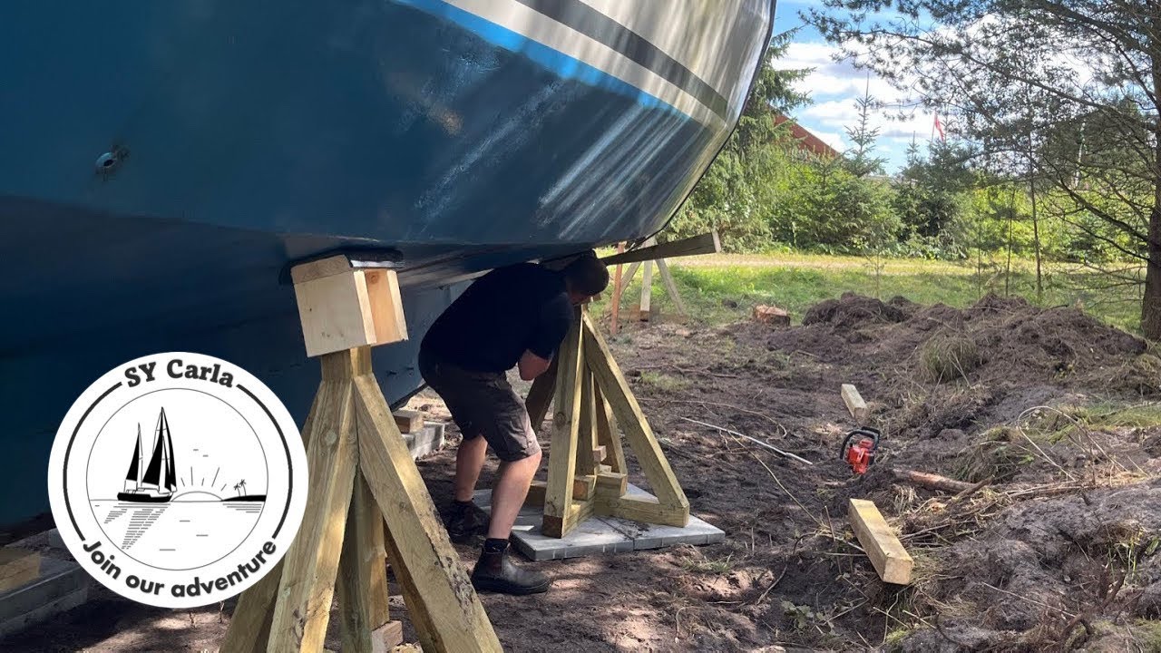 Making boat stands (SAILBOAT CRADLE!!) - The Restoration of SY Carla ...