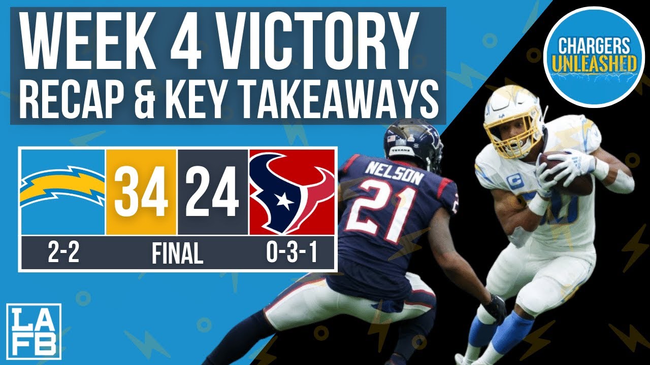 Chargers vs Texans Week Four Recap & Highlights | Austin Ekeler Shines ...