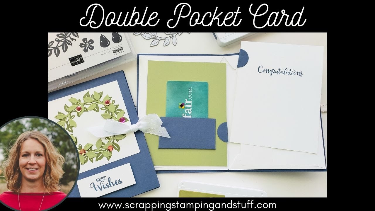 #137 Double Pocket Card Tutorial Using Two Envelopes - DIY Wedding Gift Card Holder - YouTube