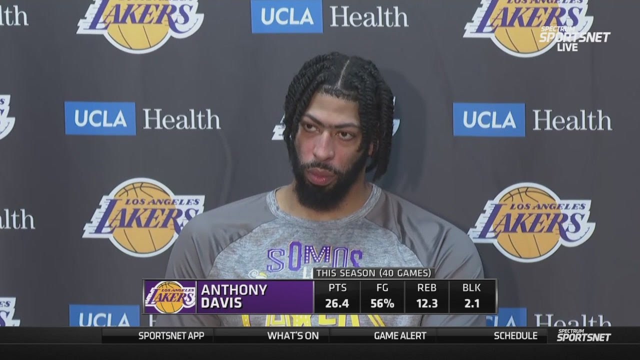 Anthony Davis Postgame Interview | Los Angeles Lakers beat Golden State ...