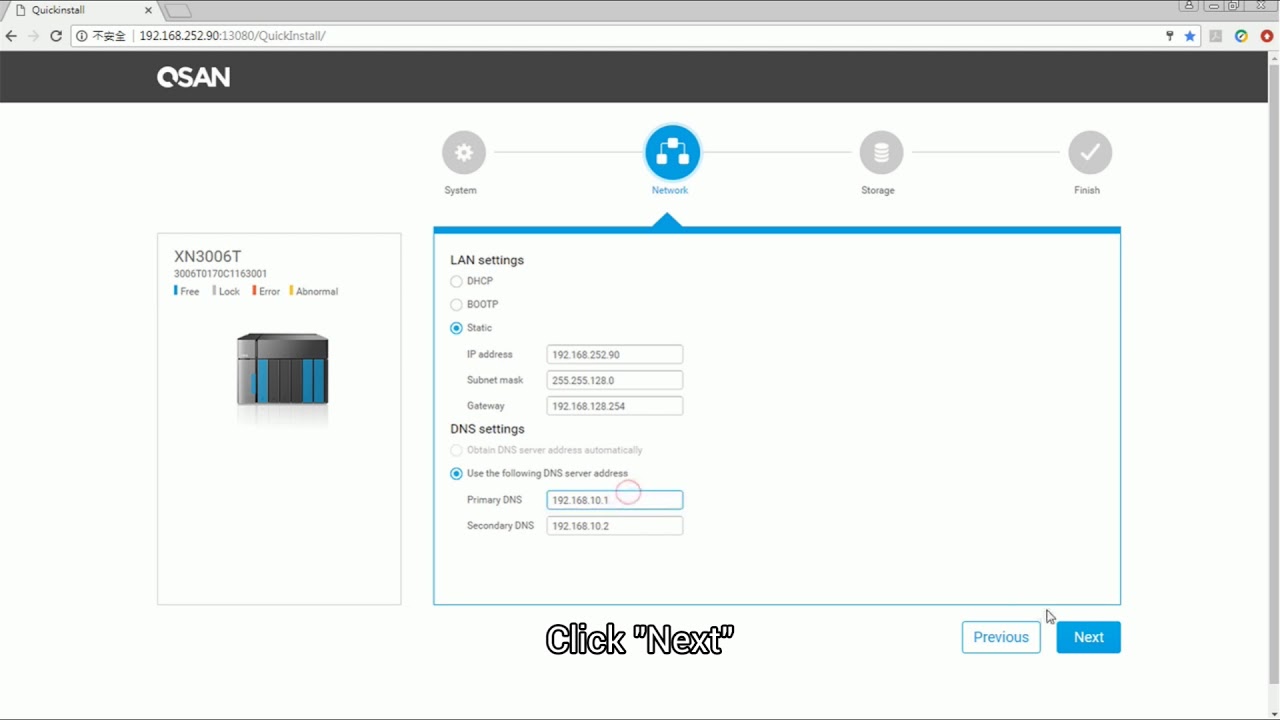 [XCubeNAS] Using Setup Assistant / Wizard for First Time Installation ...