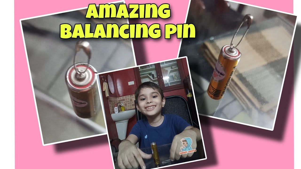 Balancing Pin! Easy & Amazing Trick - Magic Trick with battery and pin ...