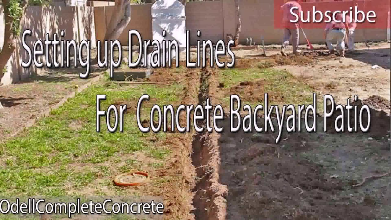 Landscape Around Concrete Patio Slab (see description) - YouTube