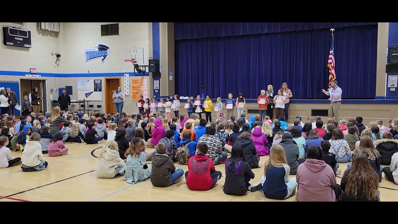 Clara Wins a Kindness Award at John Tuck Elementary - 4 Dec 2023 - YouTube